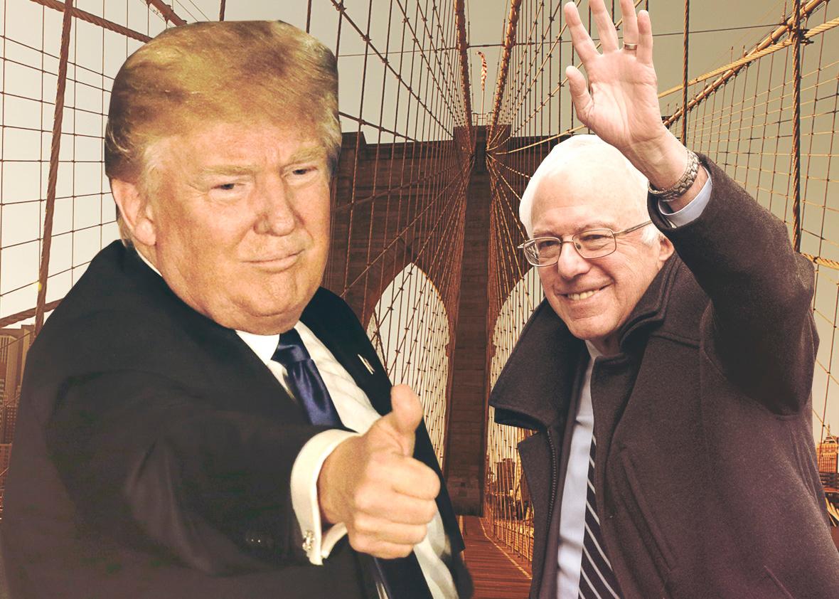 Bernie Sanders, Donald Trump, and winning with New York values.