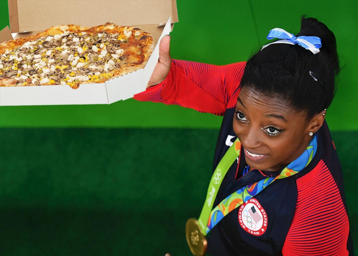 Simone Biles loves pepperoni pizza. Which pizza place will she endorse ...
