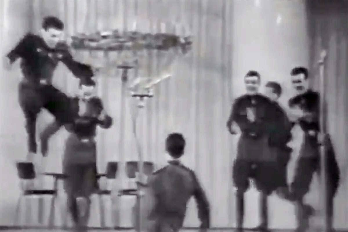 Twitter account @communistbops mixes pop hits with Soviet soldiers dancing.