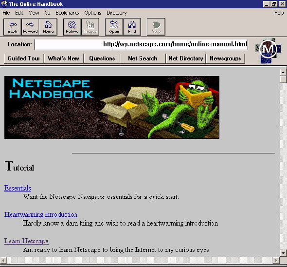 Netscape Navigator, browser created by Mosaic Communications ...
