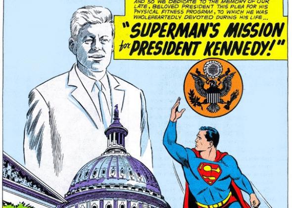 JFK assassination: Superman comic dedicated to Kennedy.