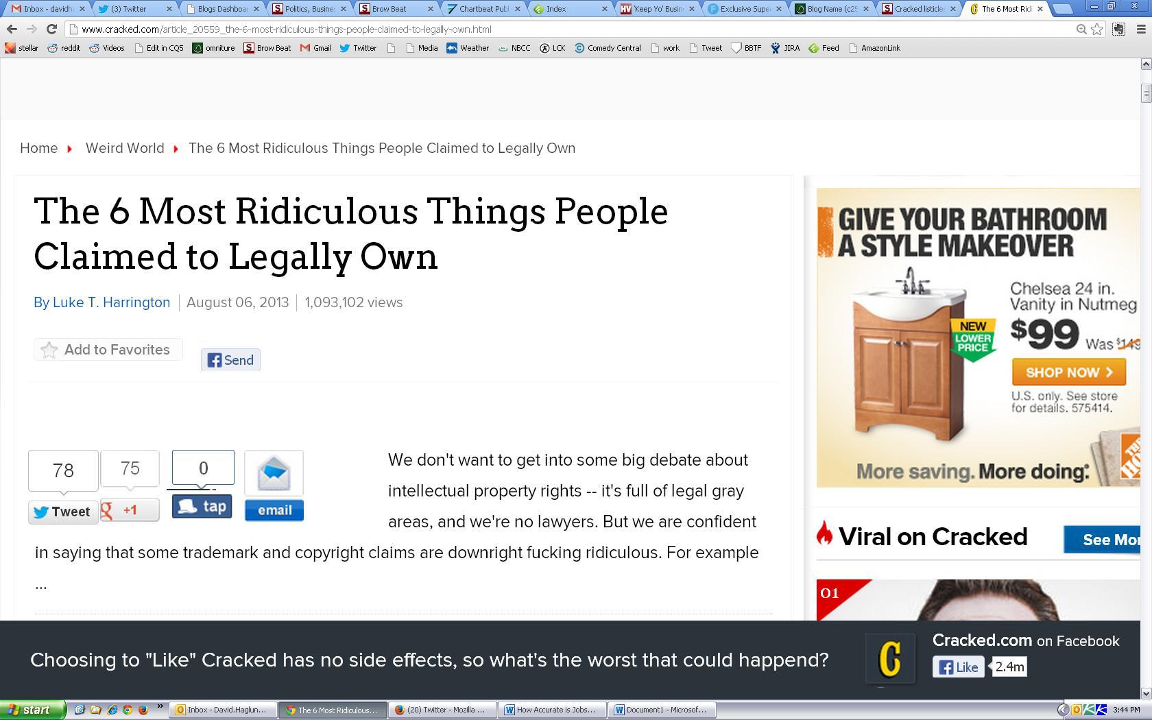 Cracked listicles are the Web’s best listicles: 3 reasons why. Cracked listicles are the Web’s best listicles: 3 reasons why.