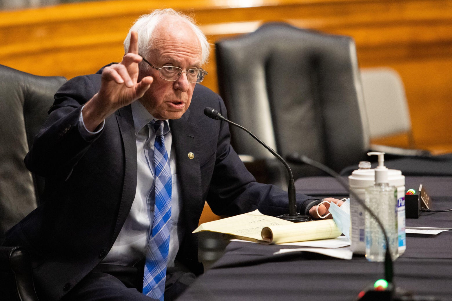 Sanders slams Democrats who want to lower income cap for stimulus checks.
