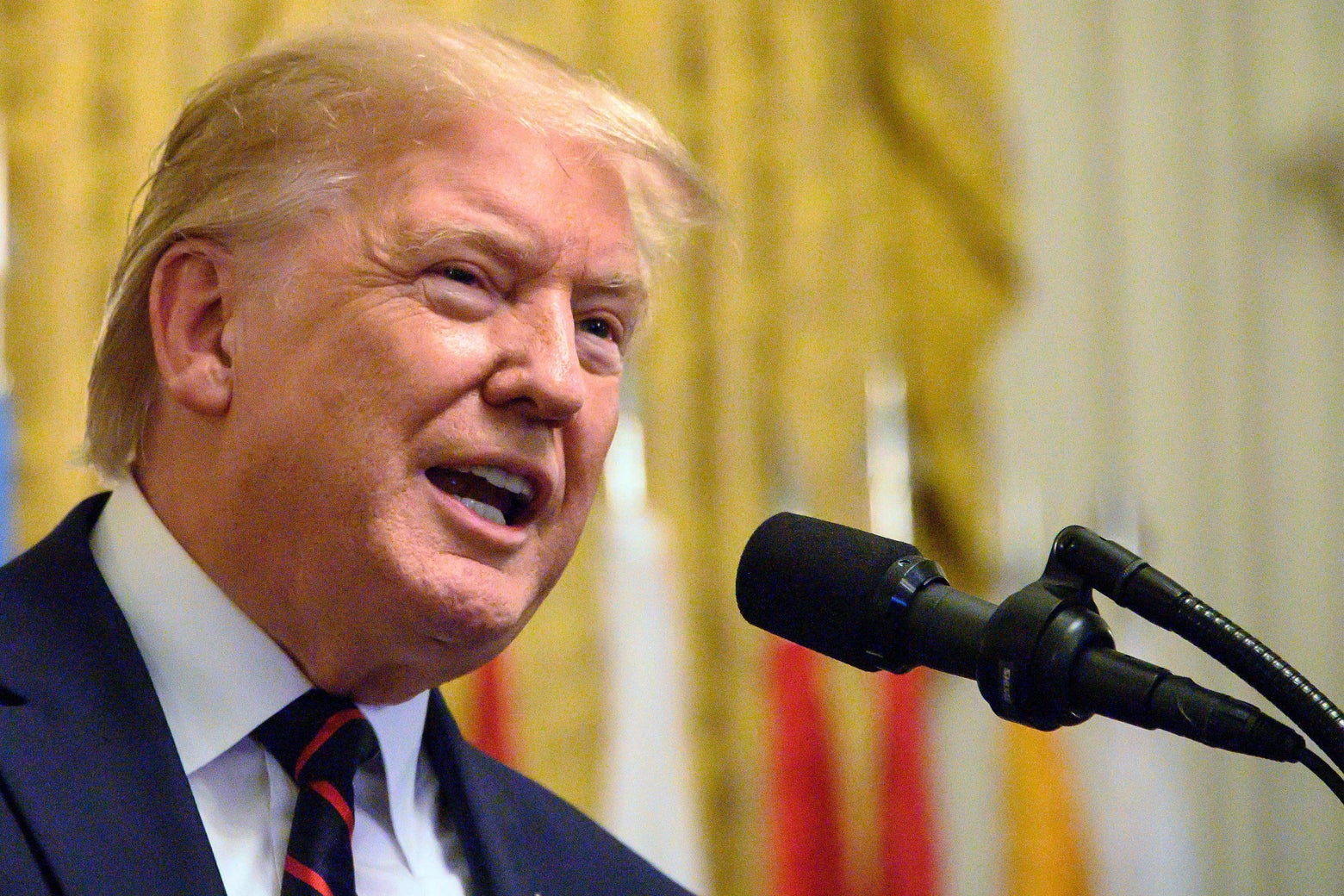 Trump tries to rally base, calls impeachment attack on guns, health ...