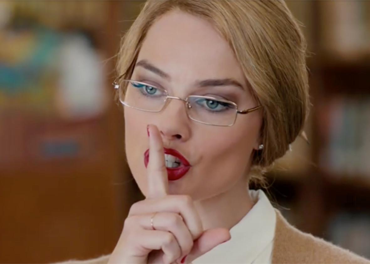 Margot Robbie plays a sexy librarian in this SNL short.
