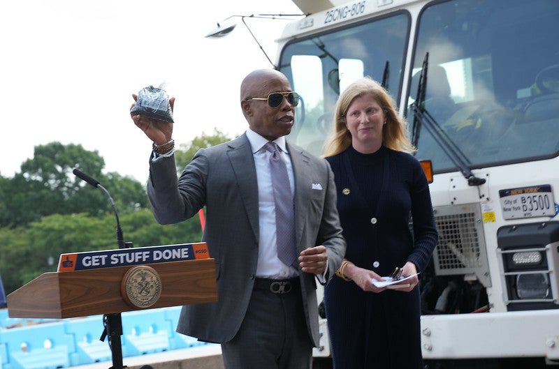 A Brief History of Eric Adams Holding Up Random Stuff to Make a Point ...