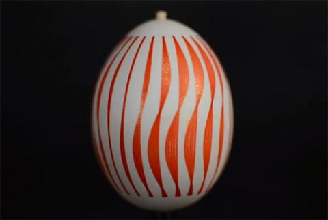 Psychedelic stroboscopic Easter eggs.