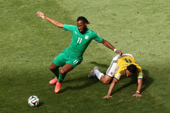 Didier Drogba dive video: The Ivory Coast striker falls at the lightest ...