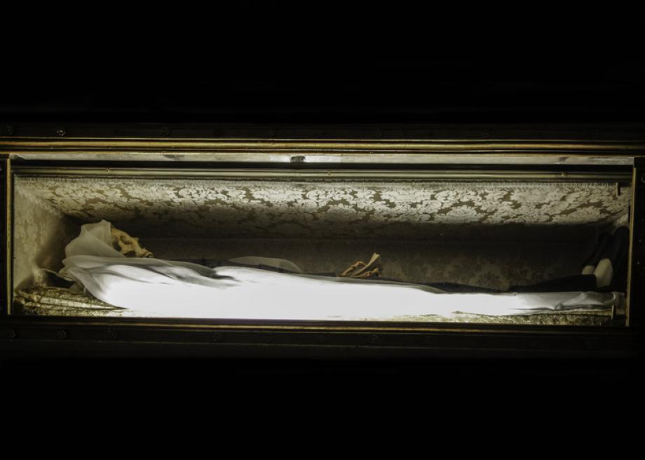 Photographing the real bodies of incorrupt saints.