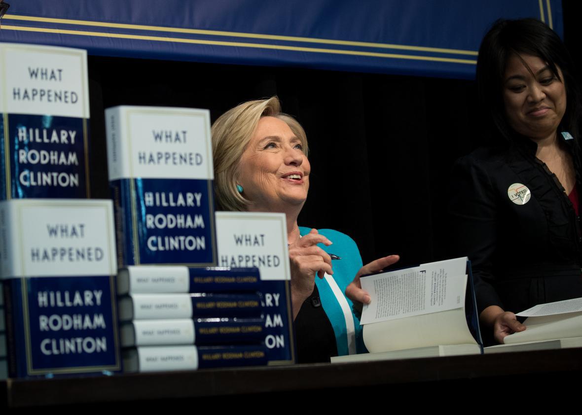 Hillary Clinton’s book tour is a dose of much-needed therapy for her fans.