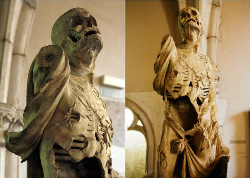 Transi statues and cadaver tombs, memento mori of Renaissance Europe