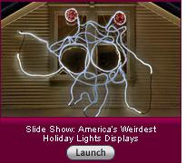 A slide show of some of America's weirdest holiday lights displays.
