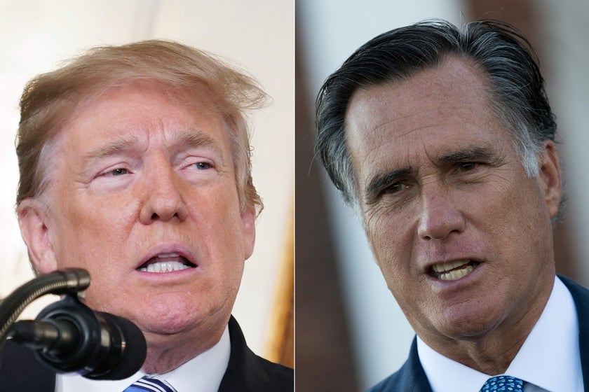 Trump slams Mitt Romney after he blasts dealings with Ukraine, China.