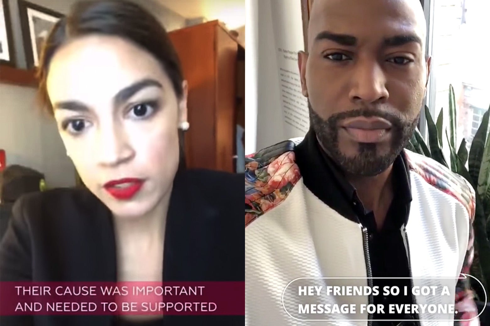 Alexandria Ocasio-Cortez uses Clipomatic to caption Instagram videos.