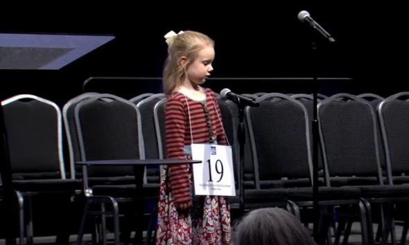 Edith Fuller, 5, will be youngest National Spelling Bee contestant ever.
