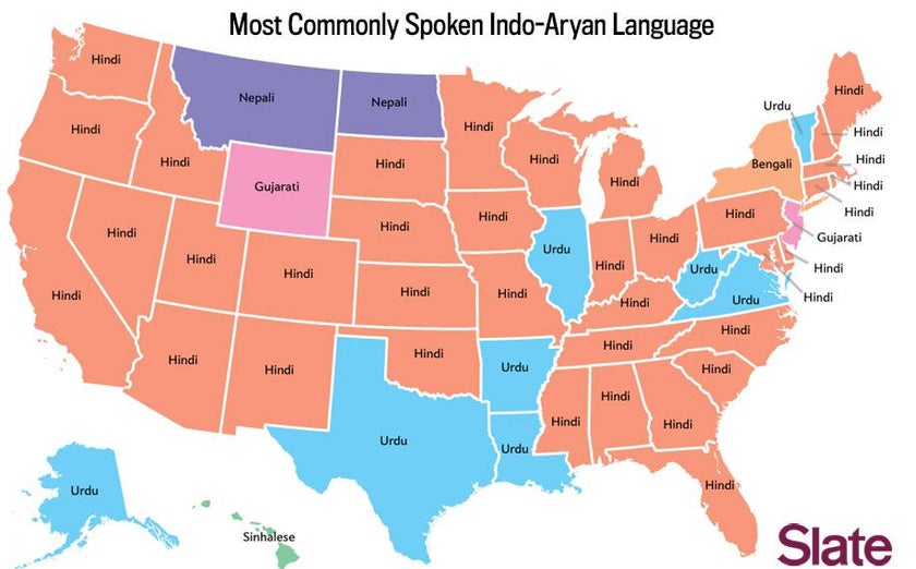 Language map: What’s the most popular language in your state?