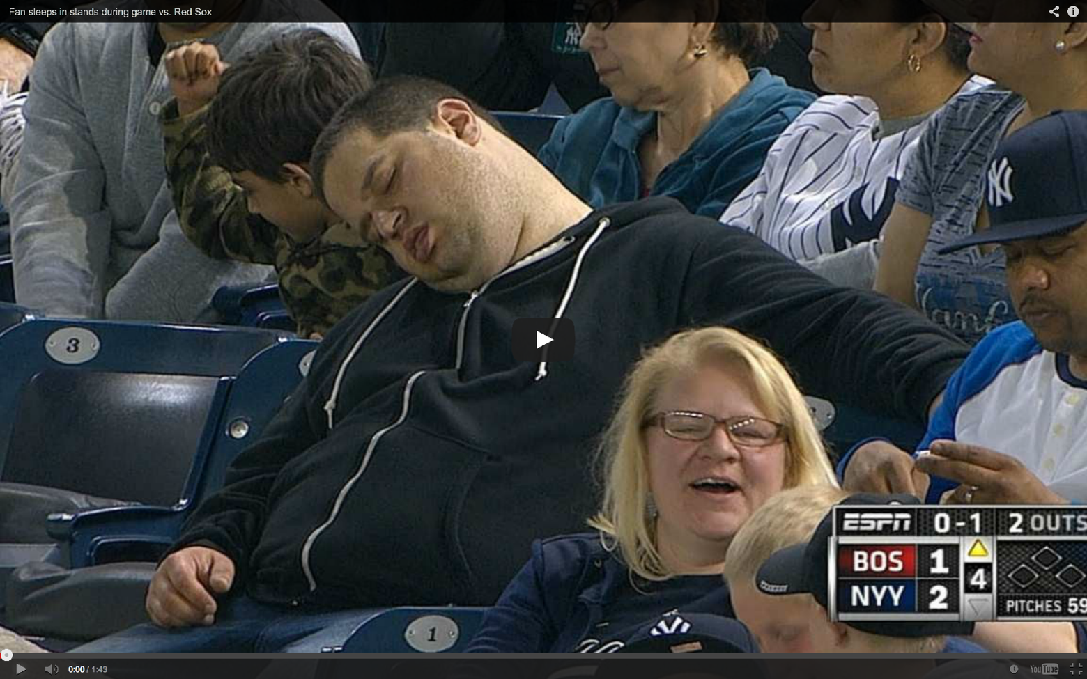 Fan caught sleeping during game sues ESPN, MLB.