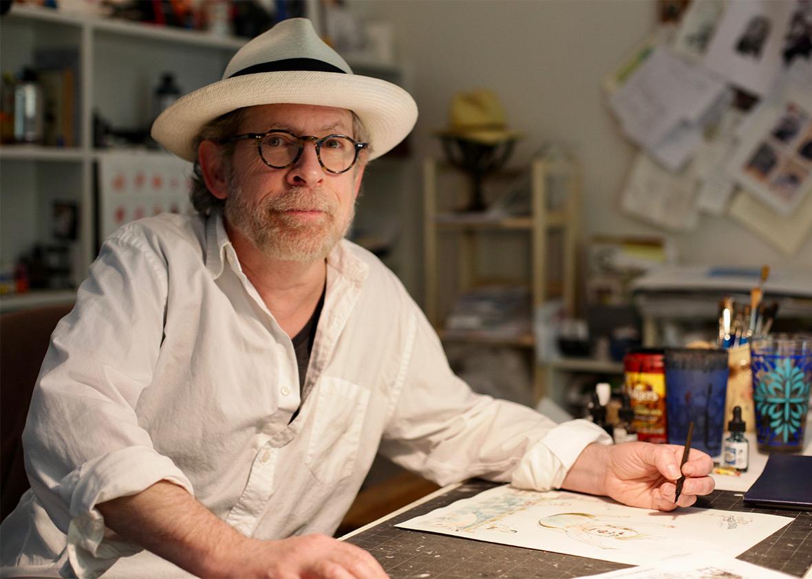 New Yorker illustrator Barry Blitt gives Kurt Andersen a tour of his ...