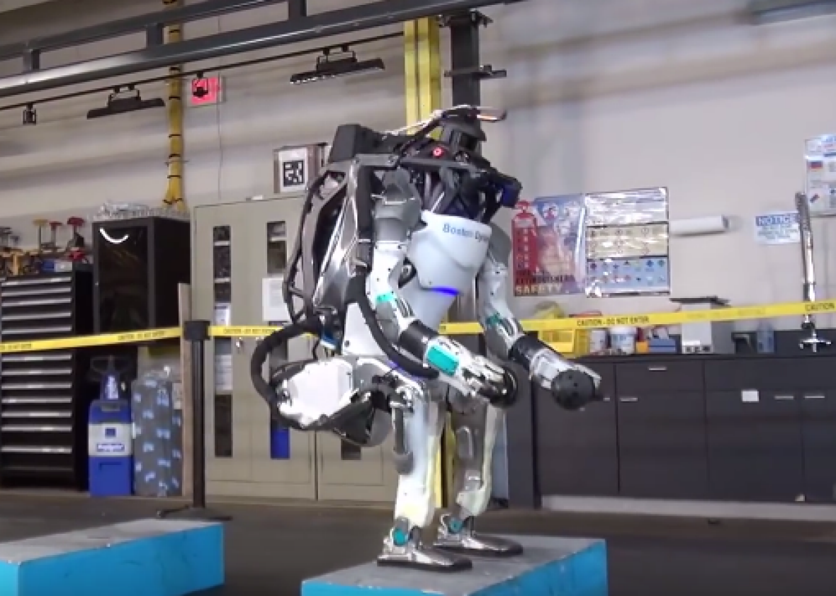 A gymnastics coach rates Boston Dynamics’ flipping robot.