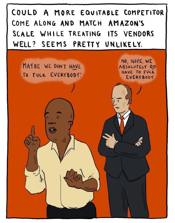 Comic about scam artists who bedevil Amazon sellers.