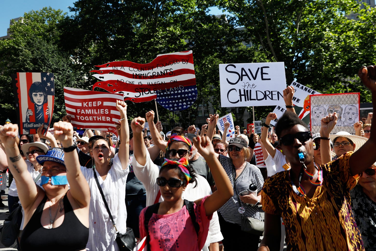 Protests against Trump immigration policy kick off nationwide.