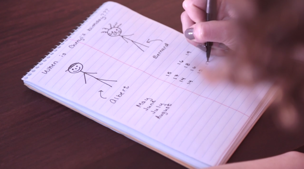 Cheryl's birthday answer: Singapore logic math problem solved (VIDEO).