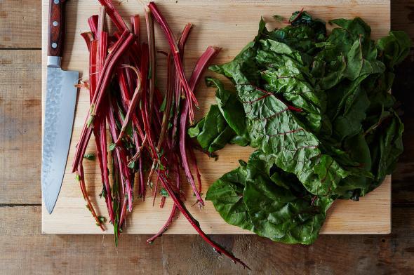 Chard stem hummus: How to use the stalks in an amazing dip and spread.