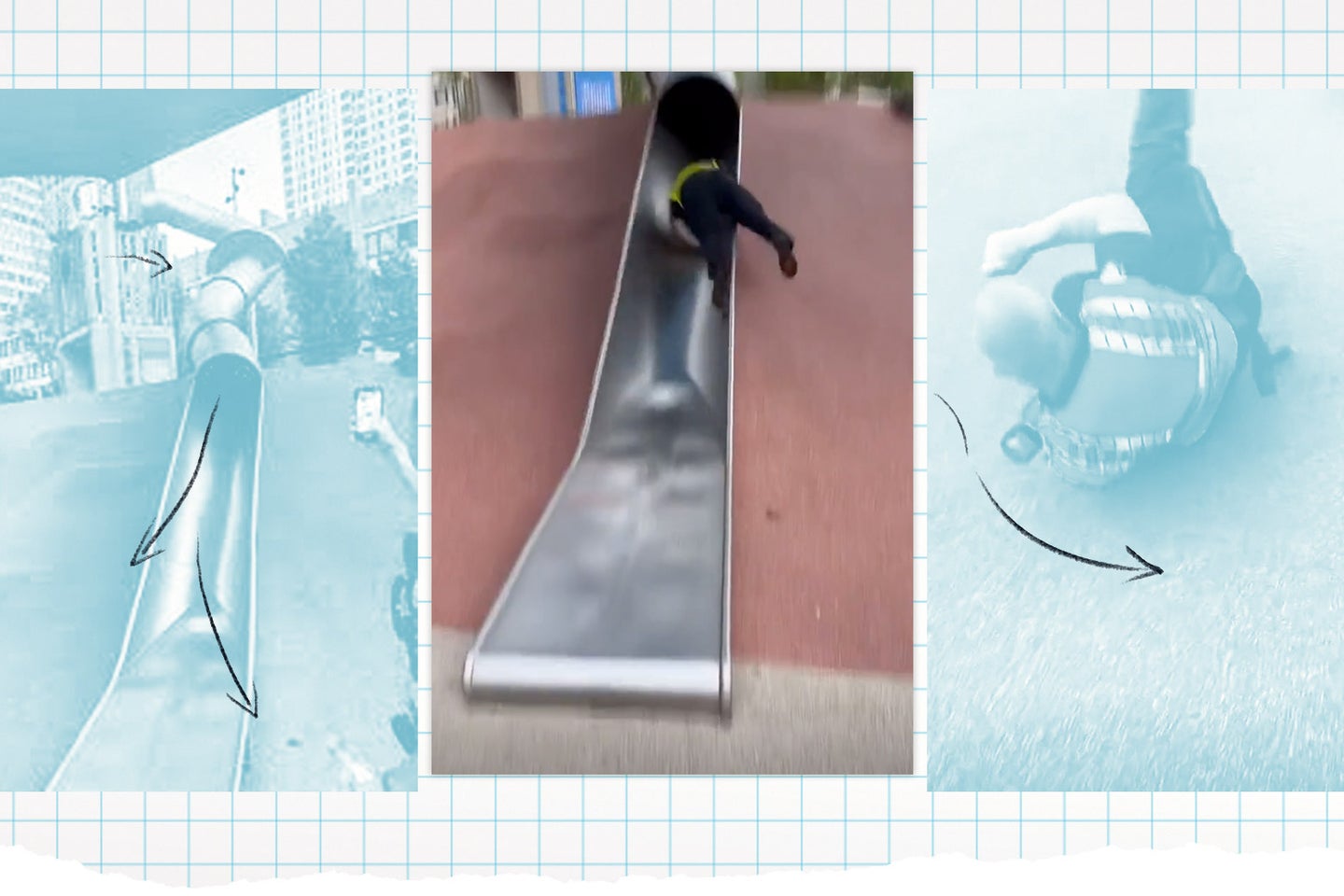 Boston slide cop video: The physics behind the viral descent.