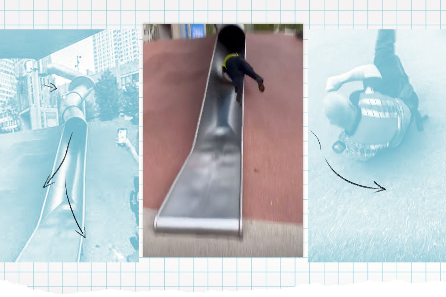 Boston slide cop video: The physics behind the viral descent.