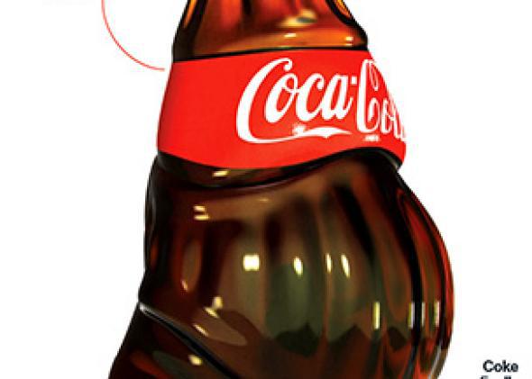 Bloomberg Businessweek’s fat Coca-Cola bottle cover is not helping.