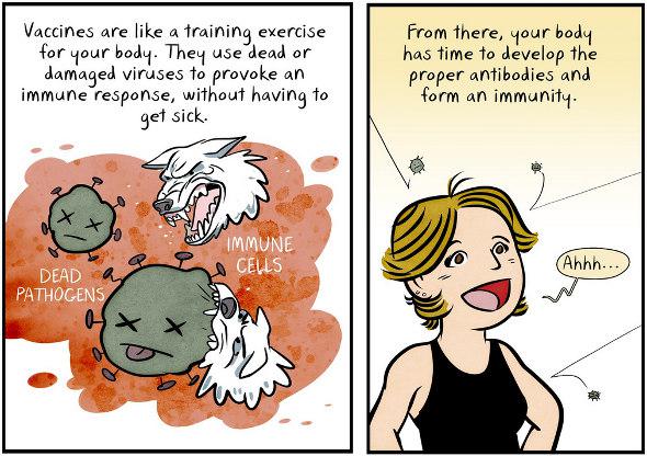 Vaccines: Comic by Maki Naro.