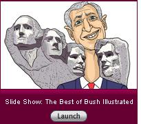 Eight years of Slate's presidential caricatures.