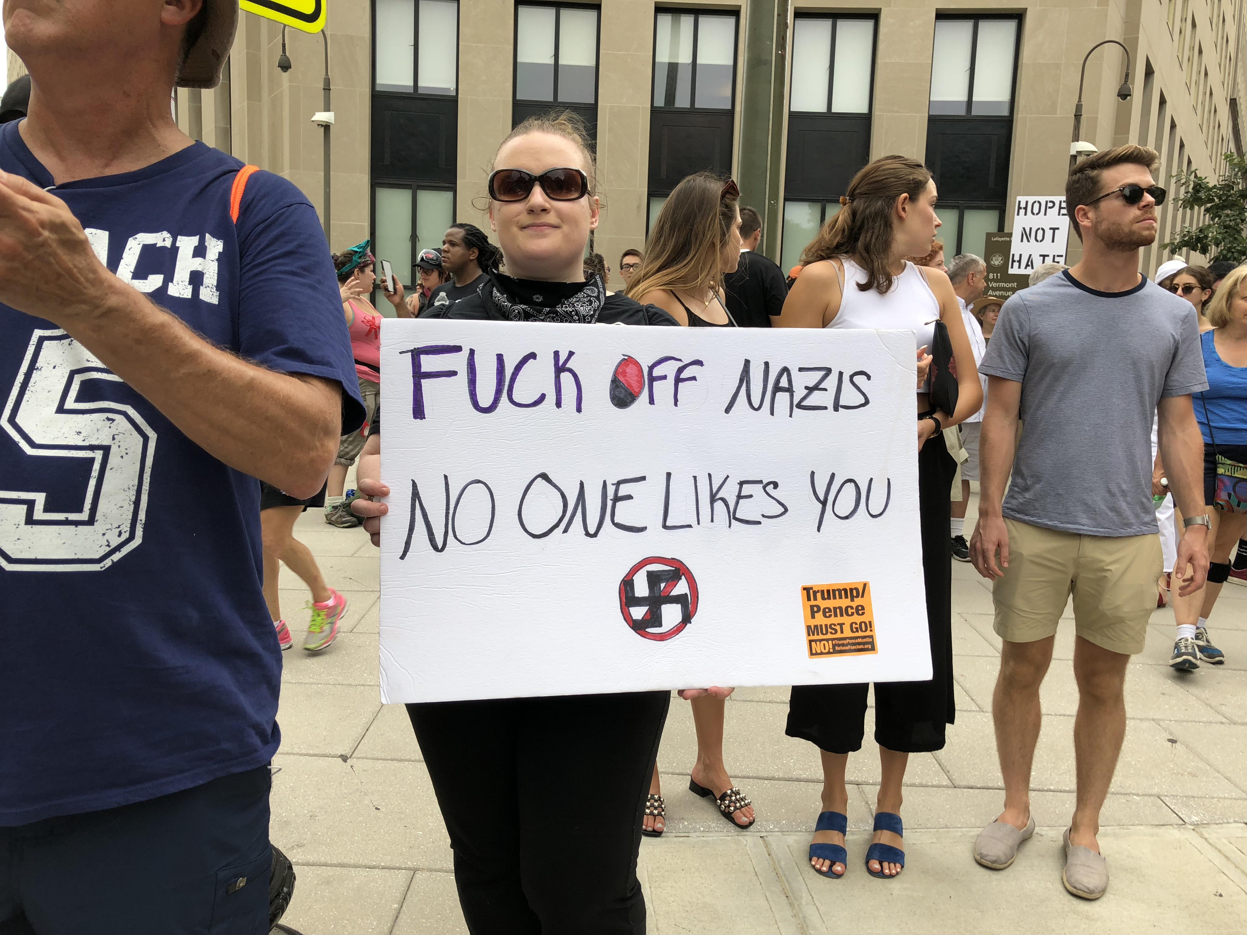 Unite the Right 2: The best signs from the counterprotest.