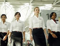 The stewardesses of Fly Girls.