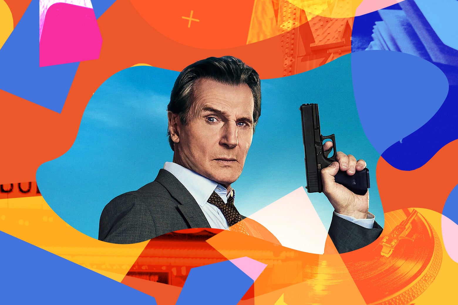 Liam Neeson and Pamela Anderson fight crime and get spoofy in Akiva ...