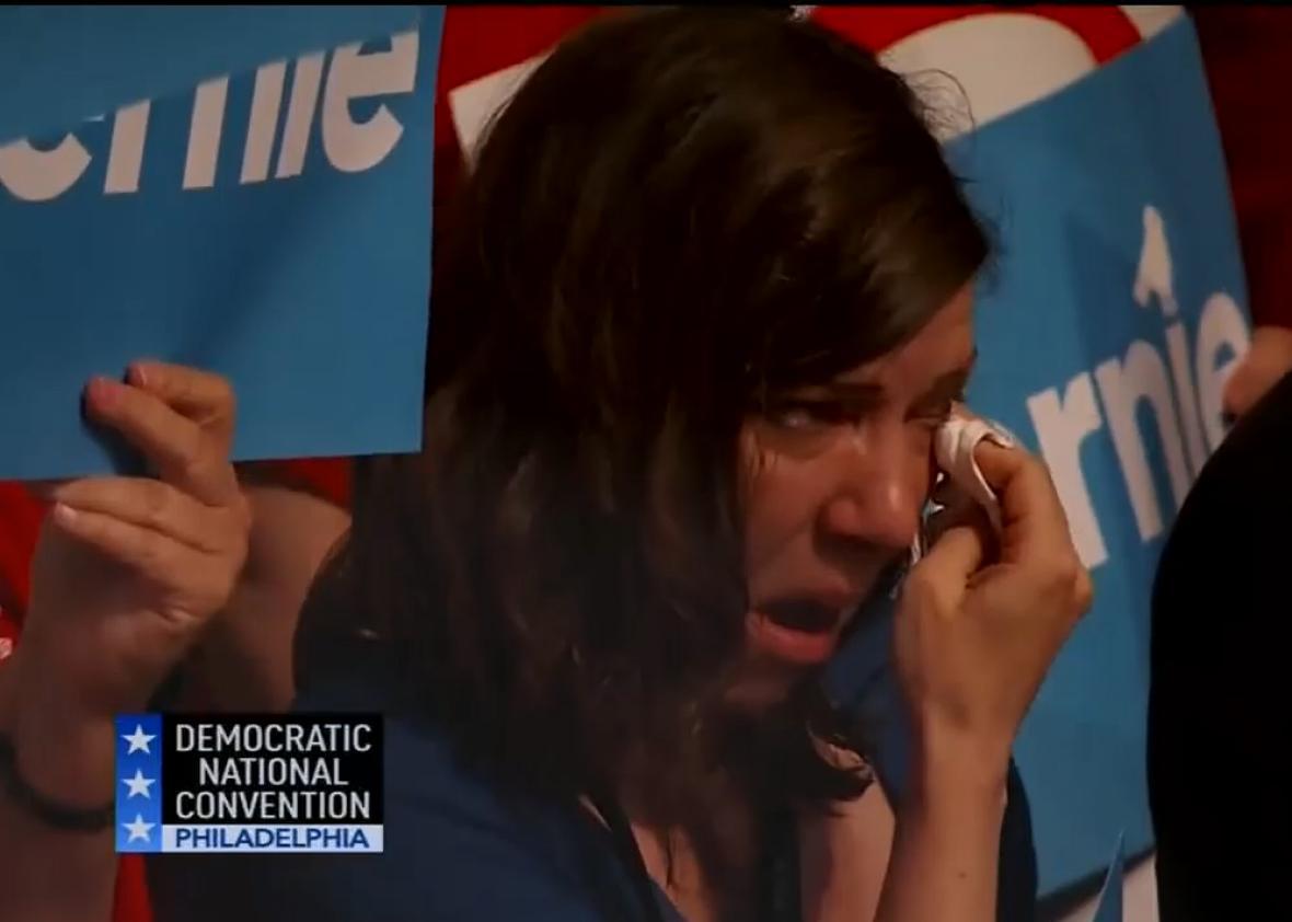 Bernie’s “America” ad updated, with DNC tears (VIDEO).