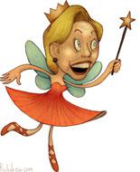 Hillary Clinton, fairy princess.
