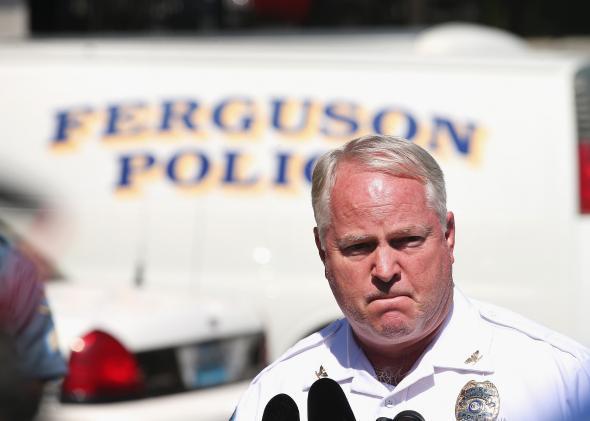 Tom Jackson: Ferguson police chief still on the job.