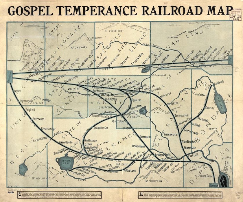 Temperance map: Illustrating consequences of drinking