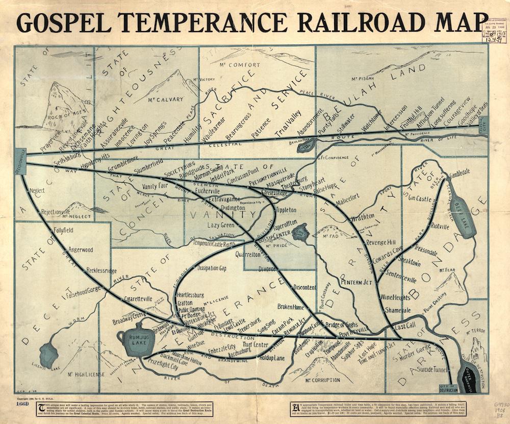 Temperance map: Illustrating consequences of drinking