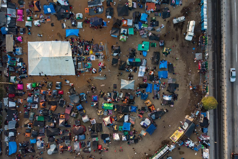 U.S. agents fire tear gas at migrants approaching the border from Mexico.