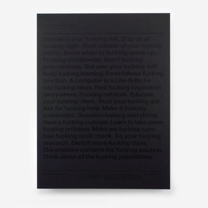 Jony Ives’ motivational poster from GFDA on his office wall in the ...