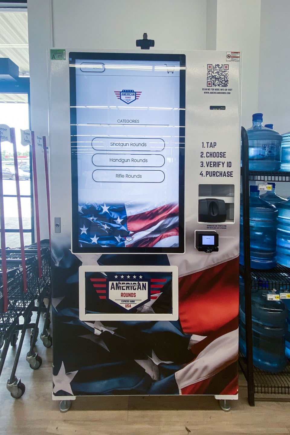 I used American Rounds’ bullet vending machine. It was easy and horrifying.