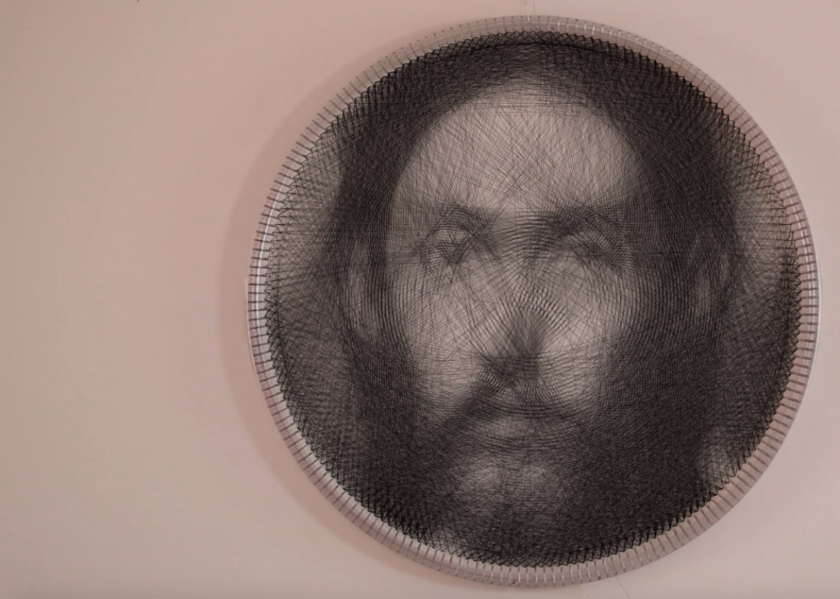 Petros Vrellis creates El Greco-inspired portraits on a loom (VIDEO).