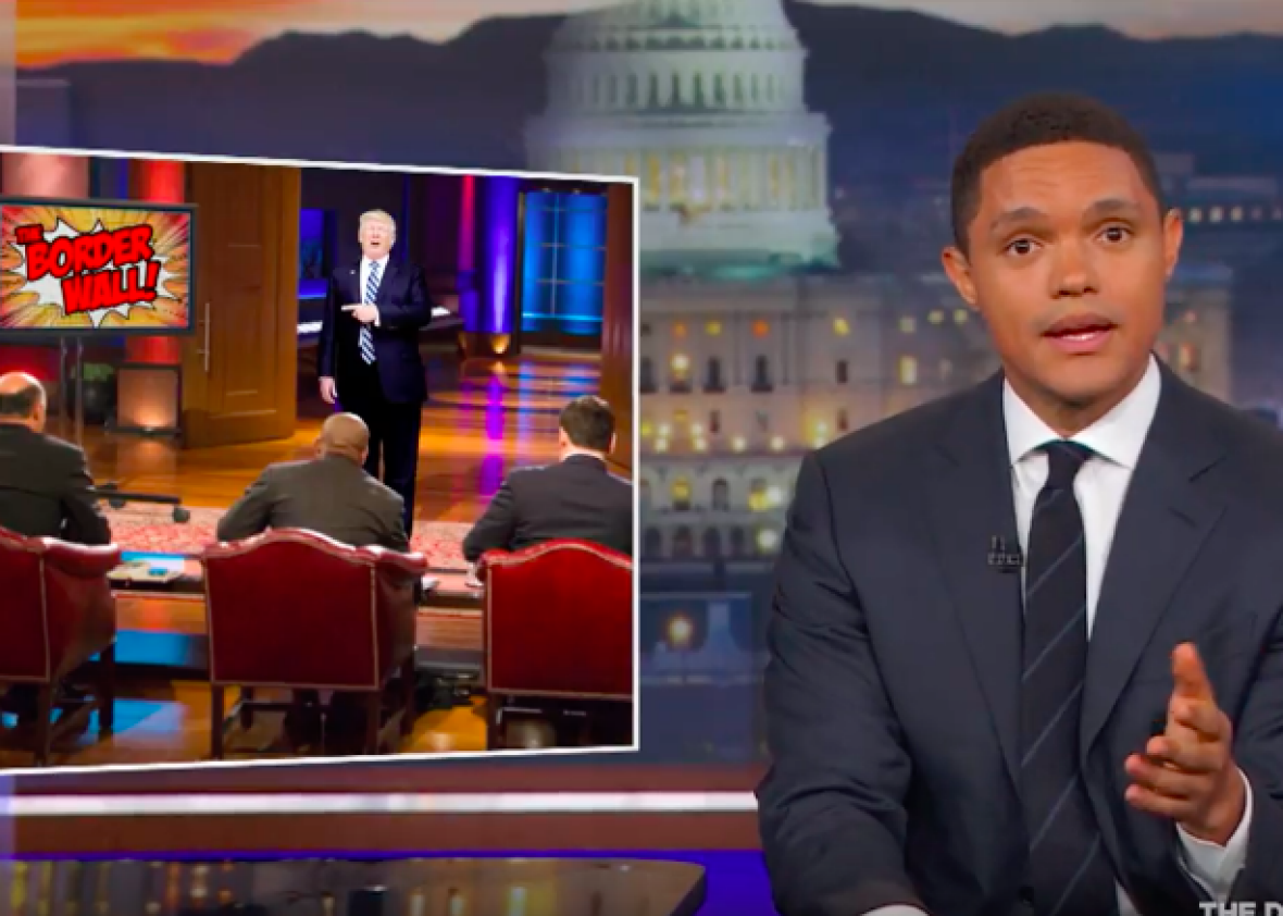Trevor Noah covers Trump's 100-day rally, Hasan Minhaj takes a WHCD ...