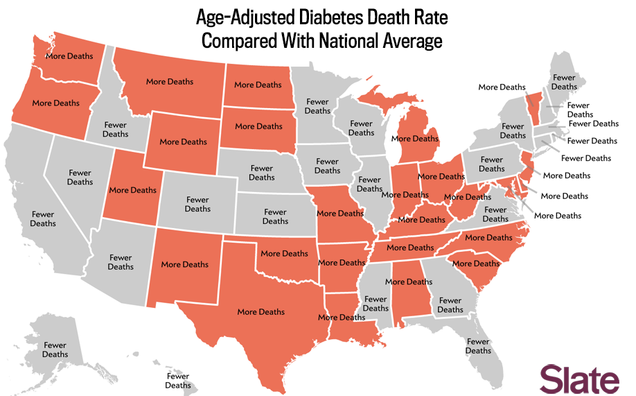 Death map: The most common causes of death in each state of the union
