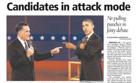 Front Pages: How the Hofstra debate played on swing stage front pages.