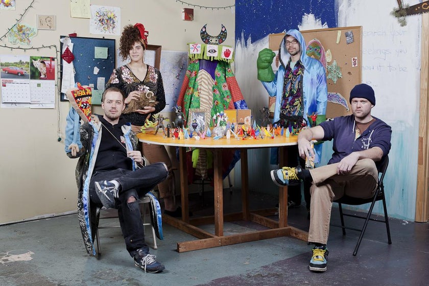 Alex Wein photographs residents of Baltimore’s Copycat building.