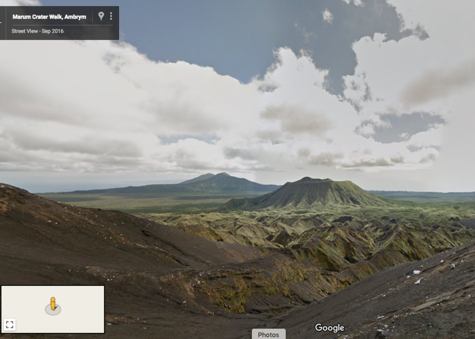 Google Street View will show you the inside of an active volcano.
