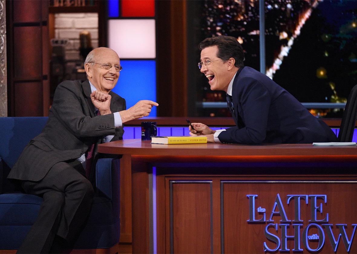 Breyer tells Colbert the Supreme Court should not be on camera, and the ...